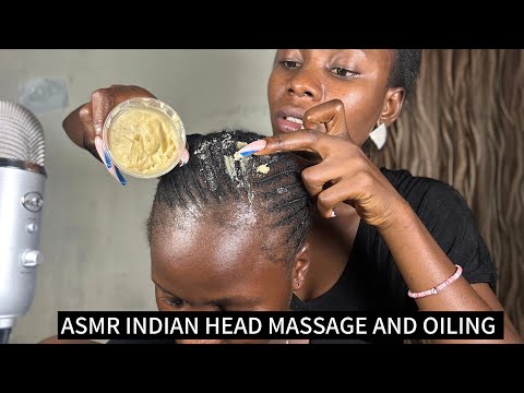 ASMR Indian Head Massage | Fast Cosmic Healing, Brushing, Scalp Tapping ...