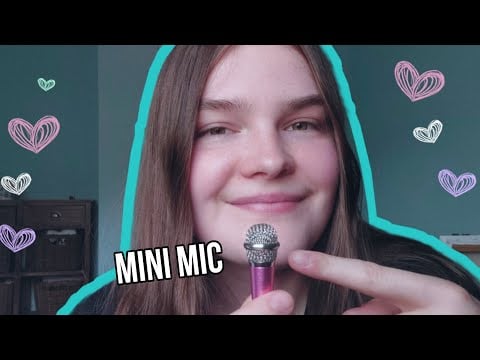 Trying out Mini Microphone ♡ snapping, mouth sounds, whispering, hand ...