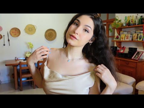 ASMR TOPS and BODY fabric SCRATCHING with leggings