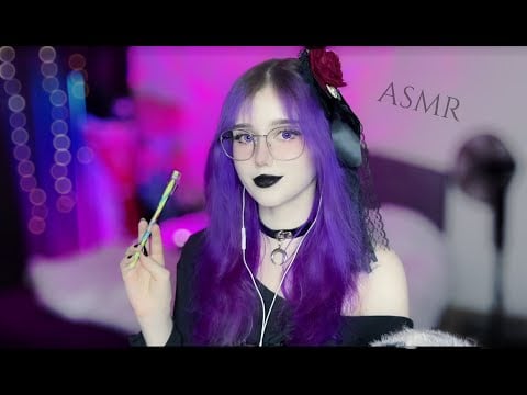 ⋆⋅ ♰ creepy goth girl interviews you ASMR ♰ ⋅⋆