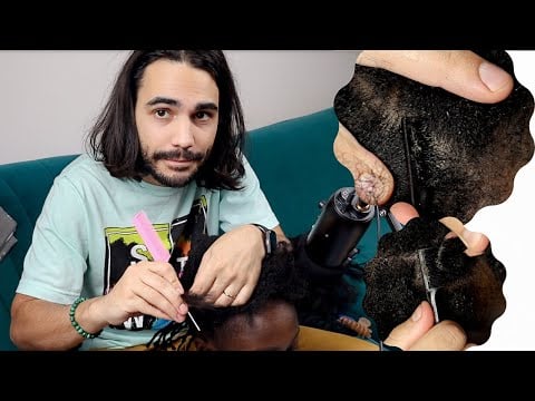ASMR Unbraiding My Wife’s Hair | pulling stuff from her scalp ...