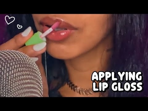 ASMR Aplicando Gloss Labial | Applying Lip Gloss #relax #asmr