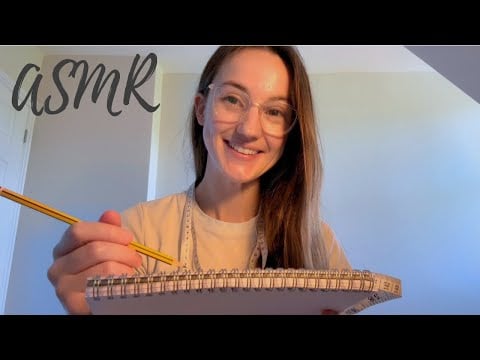 ASMR | Sketching You, Measuring You, Drawing Your Face (Personal Attention Compilation)