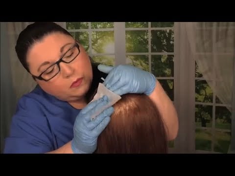 ASMR Scalp Care Clinic (Dry Scalp Check and Treatment, Scalp Massage ...