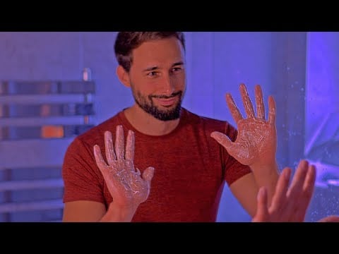 ASMR washing hands Soaked Hands 🧼 Wet Hand Sounds 🖐