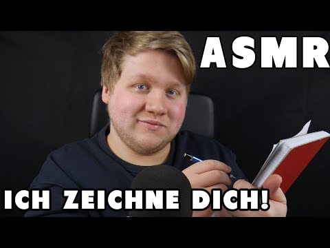 ASMR | Ich zeichne DICH ️ Sketching you auf Deutsch/German