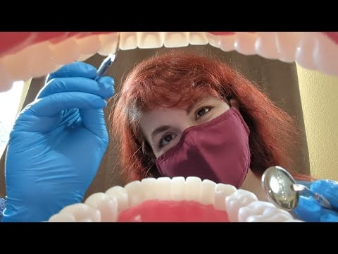 ASMR - Dental Cleaning and Exam - Mouth Perspective - Scaling, Brushing ...