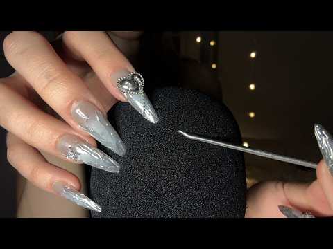 Sharp Metal Tool Scalp Check [ASMR] Foam Mic Cover