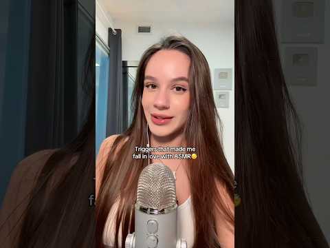 THE BEST ASMR triggers that made me fall in love 😴 ️ #asmr #asmrvideo # ...