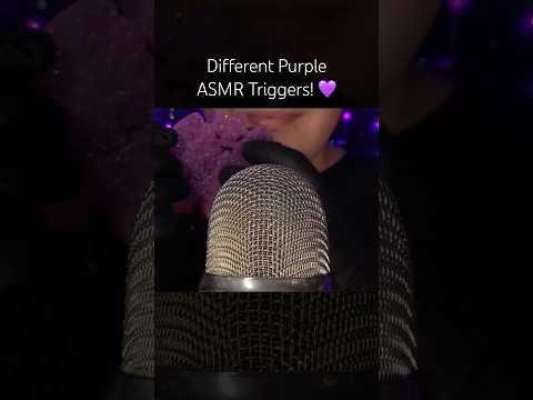 Different Purple ASMR Triggers! 💜 #asmr