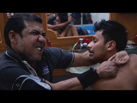Asim barber ultimate head and body massage with neck spine back body ...