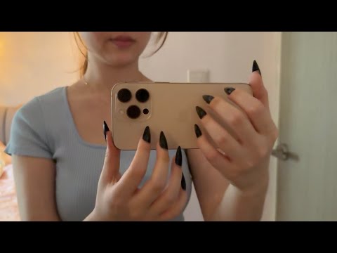 [ASMR] Camera tapping and scratching with / without phone case (no talking)