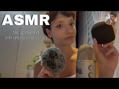 ASMR || Scratching on different mic covers 🎤