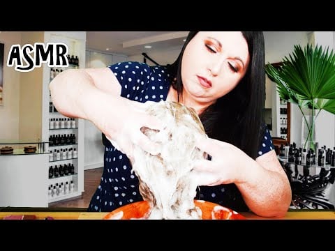 💈ASMR HAIR WASH, SCALP & FACE MASSAGE w/ BACK SCRATCHING | FULL BARBERSHOP EXPERIENCE by LADY BARBER