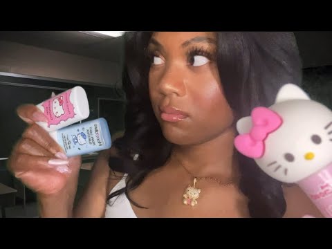 ASMR Popular Girl does Your Makeup in Class 📚 ASMR School Makeover for ...