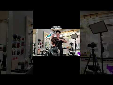 Hair salon ASMR activation of visual and hearing #MagicSetting