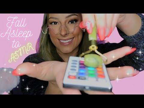 ASMR | For People Needing Sleep (gem rubbing with nails, stone roller ...