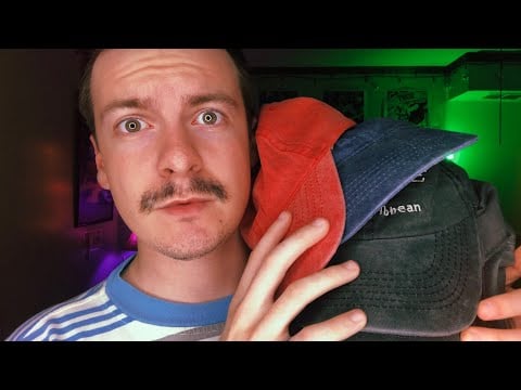 [ASMR] Putting Hats on Your Head + Fishbowl Effect | Hat Tapping ...