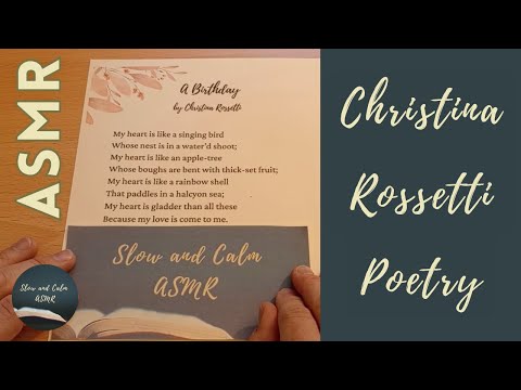 Slow whispering poems | My Heart is Like a Singing Bird ♥️🐦 | Gentle ...