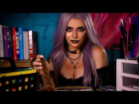 ASMR Goth Girl At The Back Of The Class Is Obsessed w/ You (Roleplay, Soft Spoken Personal Attention