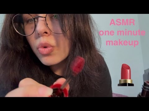 ASMR ONE MINUTE MAKEUP APPLICATION!! - The ASMR Index