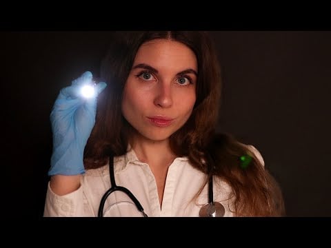 ASMR Detailed CRANIAL NERVE EXAM In The Dark | Eye, Ear, Taste, Smell, Touch Doctor Roleplay