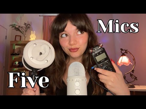 Fast and Aggressive ASMR With 5 Different Mics ( Mouth Sounds, Tapping ...