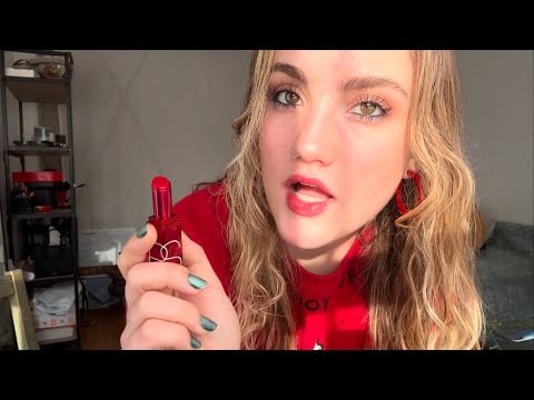ASMR keep my company + holiday makeup tutorial grwm for FINAL day of ...