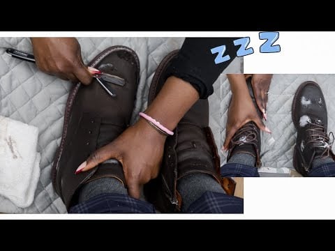 ASMR Rare & Attentive Shoe Shine Triggers | CAN YOU STAY AWAKE?