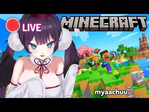 🔴 ♡ NONasmr stream~ relaxing with minecraft! ~ NEW VIDEO TODAY EEEEE