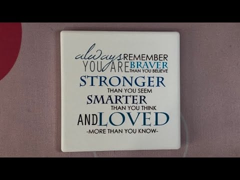 ASMR Reading A Quote Plaque - The ASMR Index