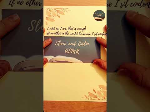 ASMR poetry moment | Walt Whitman | Gentle Reading for relaxation #asmr ...
