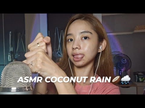 ASMR for Deep Sleep - Rain, Brushing, Hand Movements, Incomprehensible Sounds, No Talking