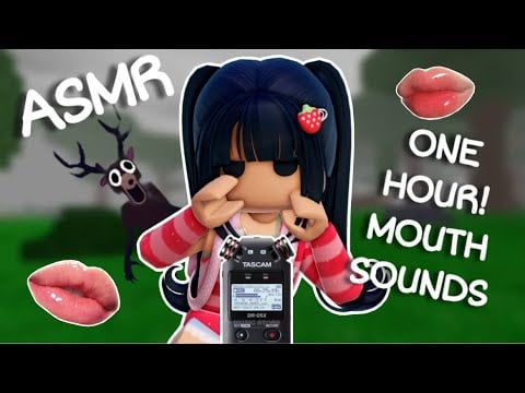 roblox asmr 🌸꒱ ONE HOUR of pure ear-to-ear mouth sounds! ♡ asmr while ...