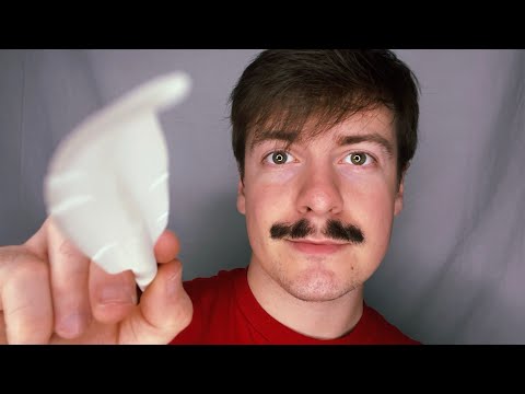 [ASMR] Brushing Your Face with A Silicone Feather Pen | Face Brushing ...