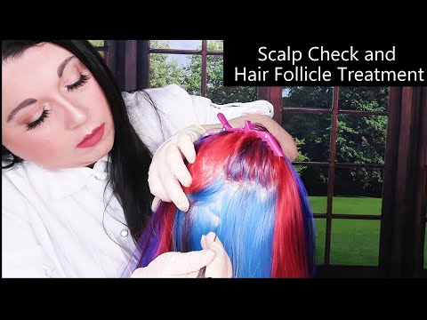 ASMR Scalp Check and Hair Follicle Treatment (Scalp Massage, Scalp ...
