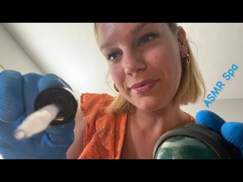 [ASMR] Fast & Aggressive Spa RP With Rubber Gloves (Face Wash, Face ...