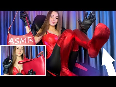 ASMR FULL LEATHER SOUNDS | Leather Gloves, Corset and Bag | Tingles & Triggers