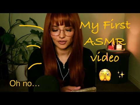 My first ASMR video! 💫 (whispering, brushing, tapping and more)