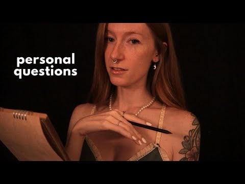 ASMR | Asking you weird, personal questions 🧐 (Soft-speaking)