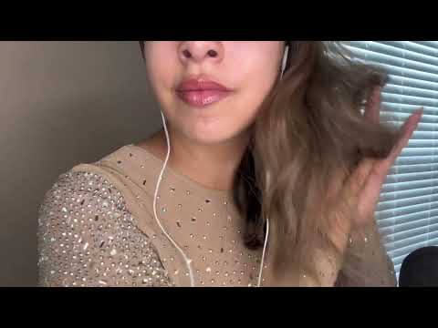 ASMR Fabric Triggers, Collar bone tapping, Hair sounds, Hand sounds, Wet mouth sounds, Tingles