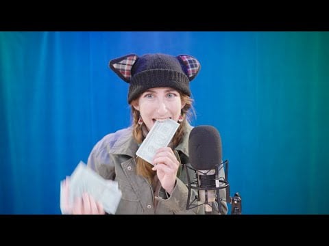 ASMR Trying Edible German Paper - The ASMR Index