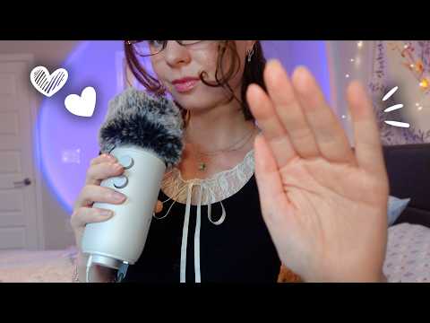 personal attention ASMR 💗 | face brushing & rainy ambiance