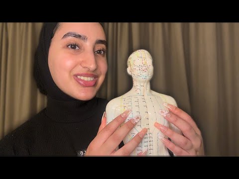 ASMR Acupuncture Doll Massage, Tapping and Scratching