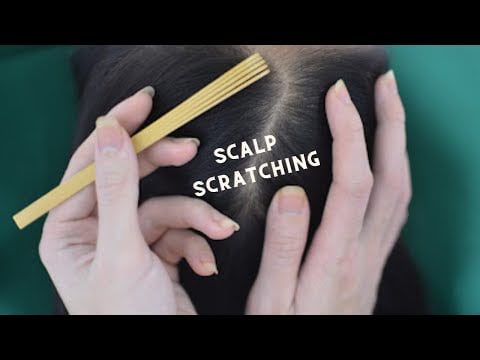 ASMR Head Scratching With Wooden Tools, Head Massage Real Person ...