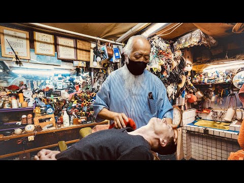 💈 Shave By 83 Year Old Mr. Cho In The Eclectic Old School 석조이발관 Stone ...
