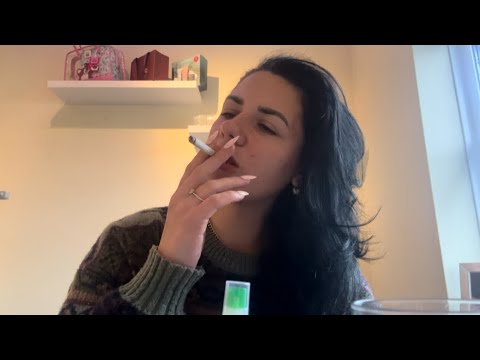 ASMR | Hair Brushing, Smoking & Whispering Rambles