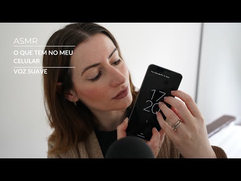 ASMR - O que tem no meu celular: voz suave | SOLANGE PRATA