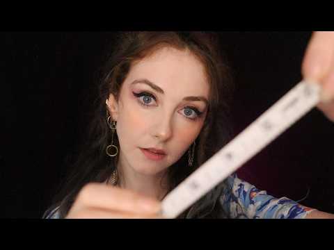 ASMR Choosing Your New Face (measuring, tracing)