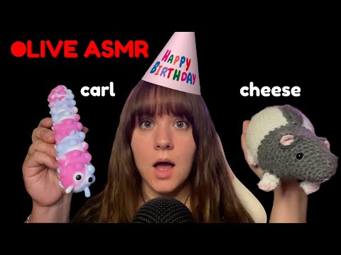 🔴LIVE ASMR - BIRTHDAY STREAM !! FAST Triggers 💨